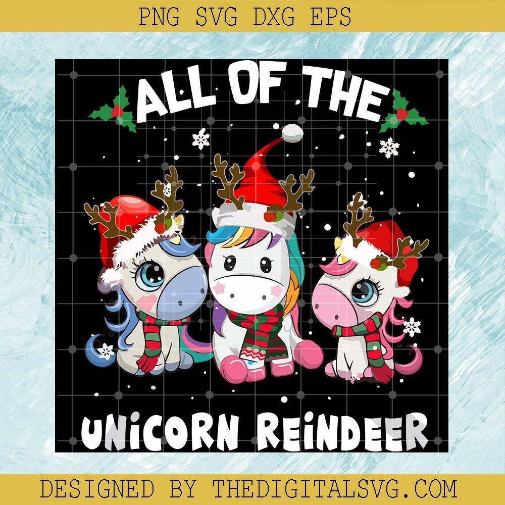 All Of The Unicorn Reindeer Svg, Unicorn Reindeer Svg, Unicorn Svg ...