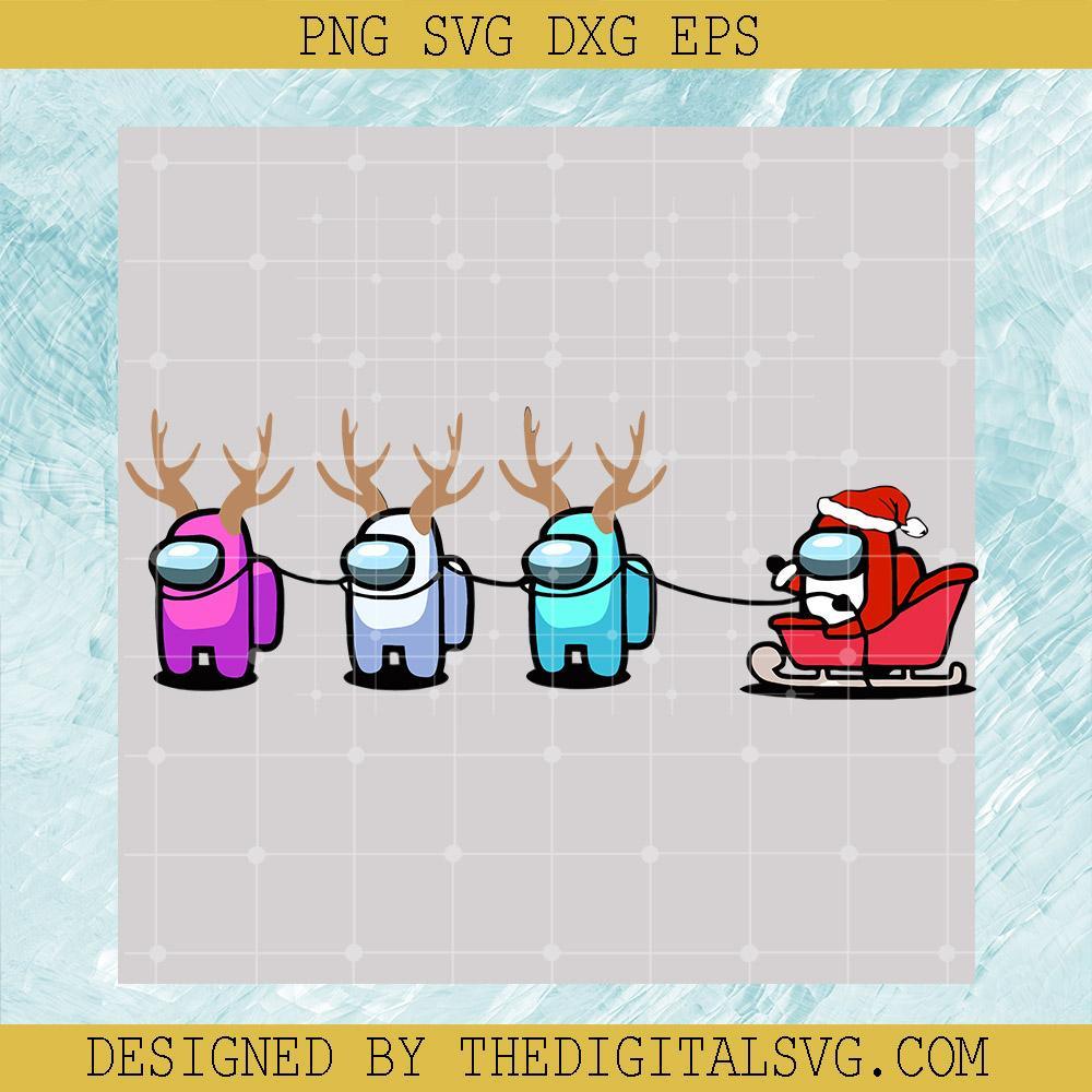 Among Us Christmas Svg, Among Us Reindeer Svg, Christmas Svg, Among Us ...