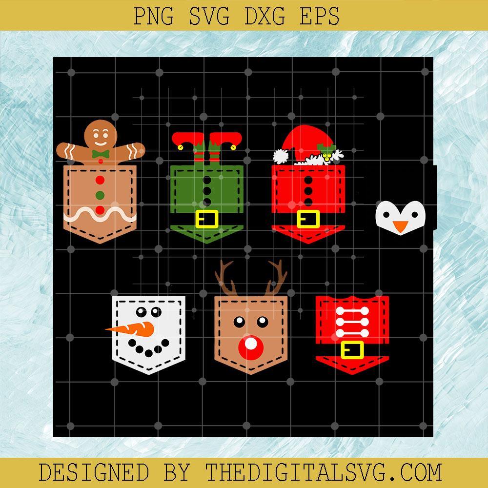 Santa Hat And Friends Merry Christmas Svg, Merry Christmas Svg ...
