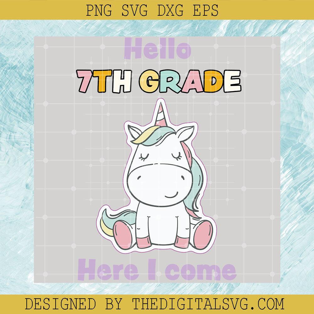 Hello 7Th Grade Here I Come Svg, Horse Svg, Back To School Svg ...