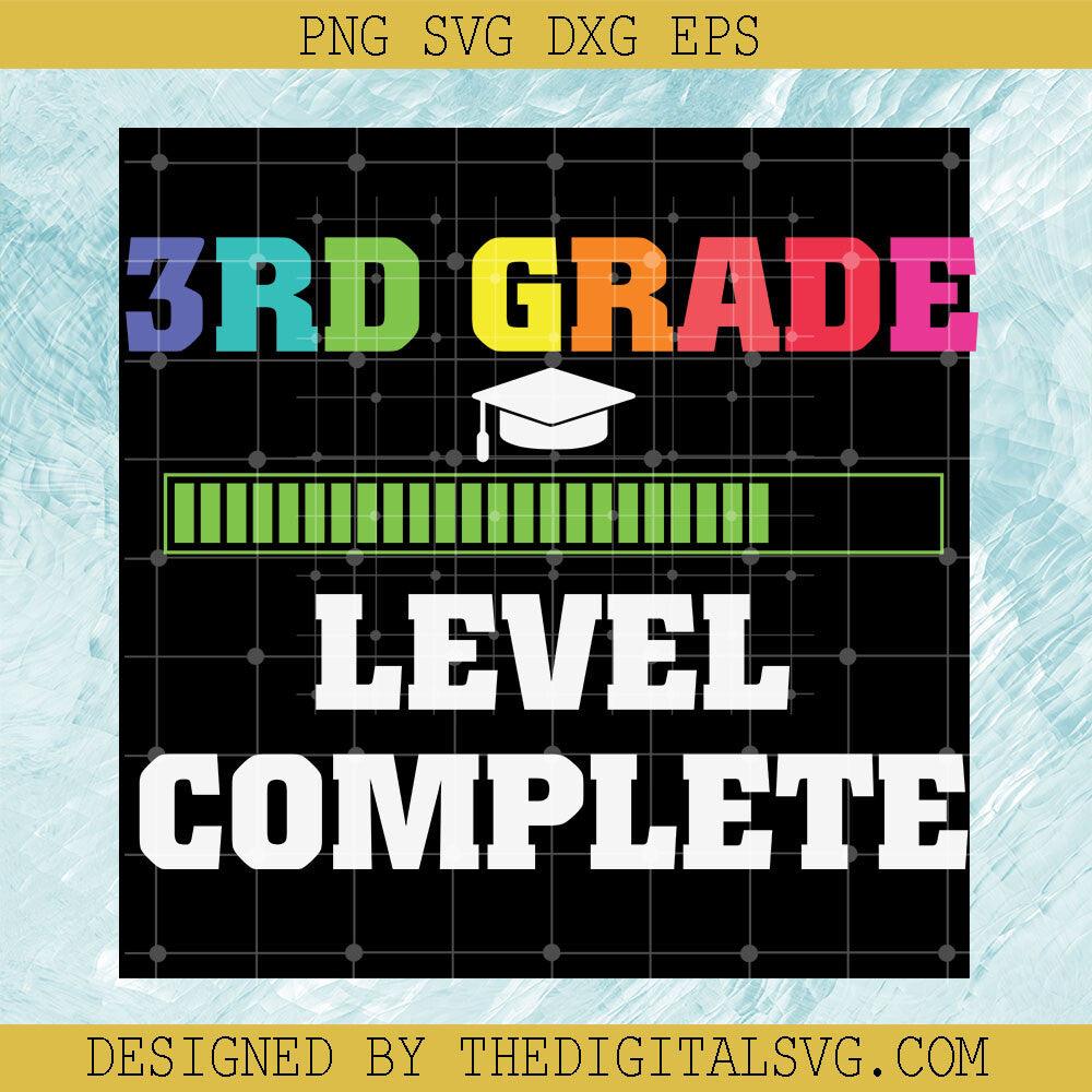3Rd Grade Level Complete Svg, 3Rd Grade Svg, Back To School Svg ...