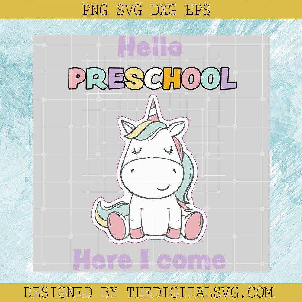 Hello Preschool Here I Come Svg, Back To School Svg, Horse So Cute Svg ...