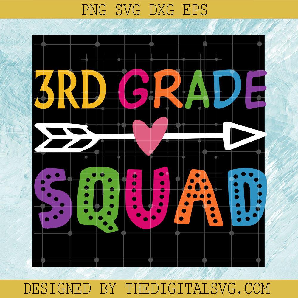 3Rd Grade Squad Svg, Back To School Svg, Dart Svg | TheDigitalSVG