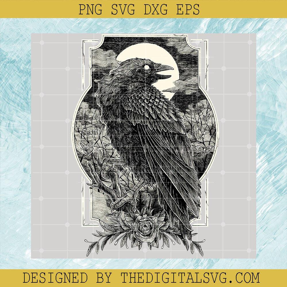 The Raven PNG, The Nightmare PNG, The Darkest Raven PNG | TheDigitalSVG