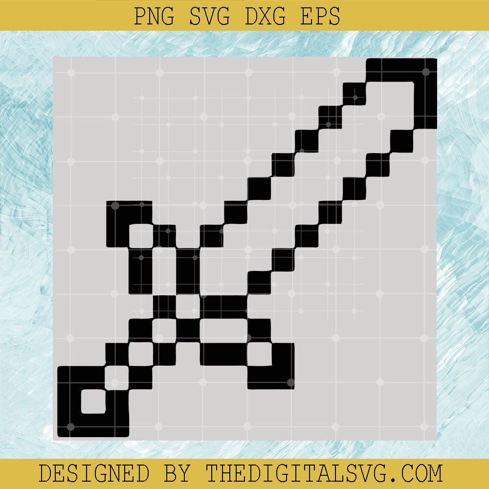 Dimond sword SVG, Minecraft SVG, Minecraft Games SVG | TheDigitalSVG