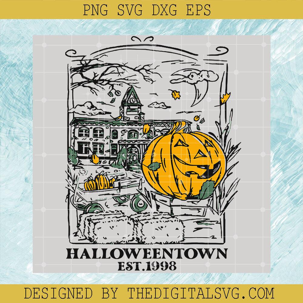 Halloweentown Est 1998 SVG, Pumpkin Halloweentown SVG, Happy ...