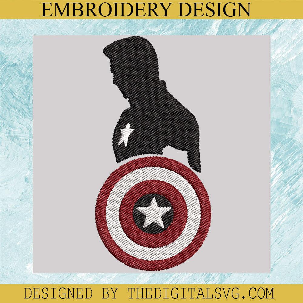 Captain America Machine Embroidery Design, Marvel Machine Embroidery ...