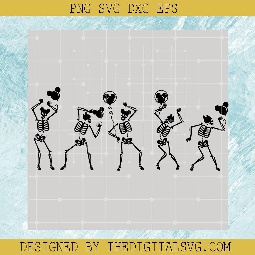 Disney Skeleton Mouse Ears SVG, Skeleton Mickey SVG, Mickey Balloon SVG ...