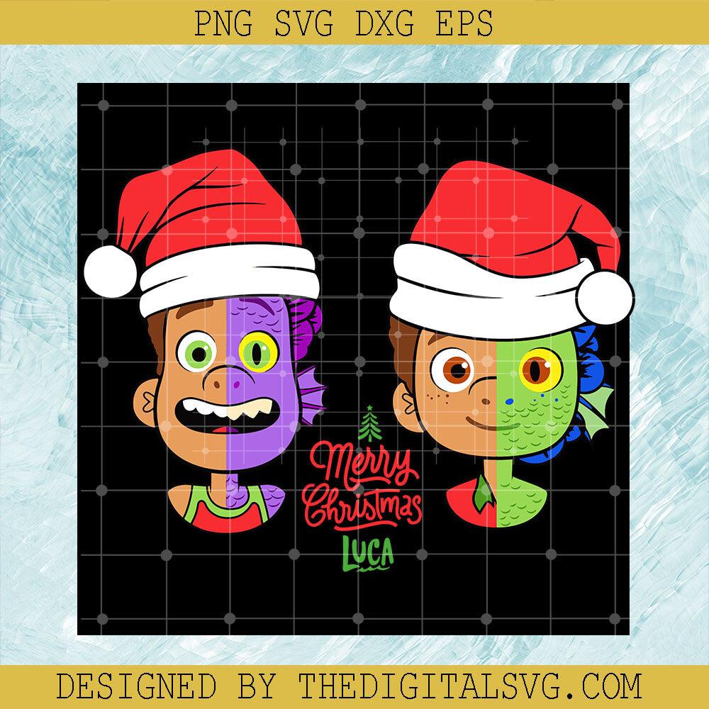 Merry Christmas Luca SVG, Luca Alberto Christmas Hat SVG, Happy Merry ...