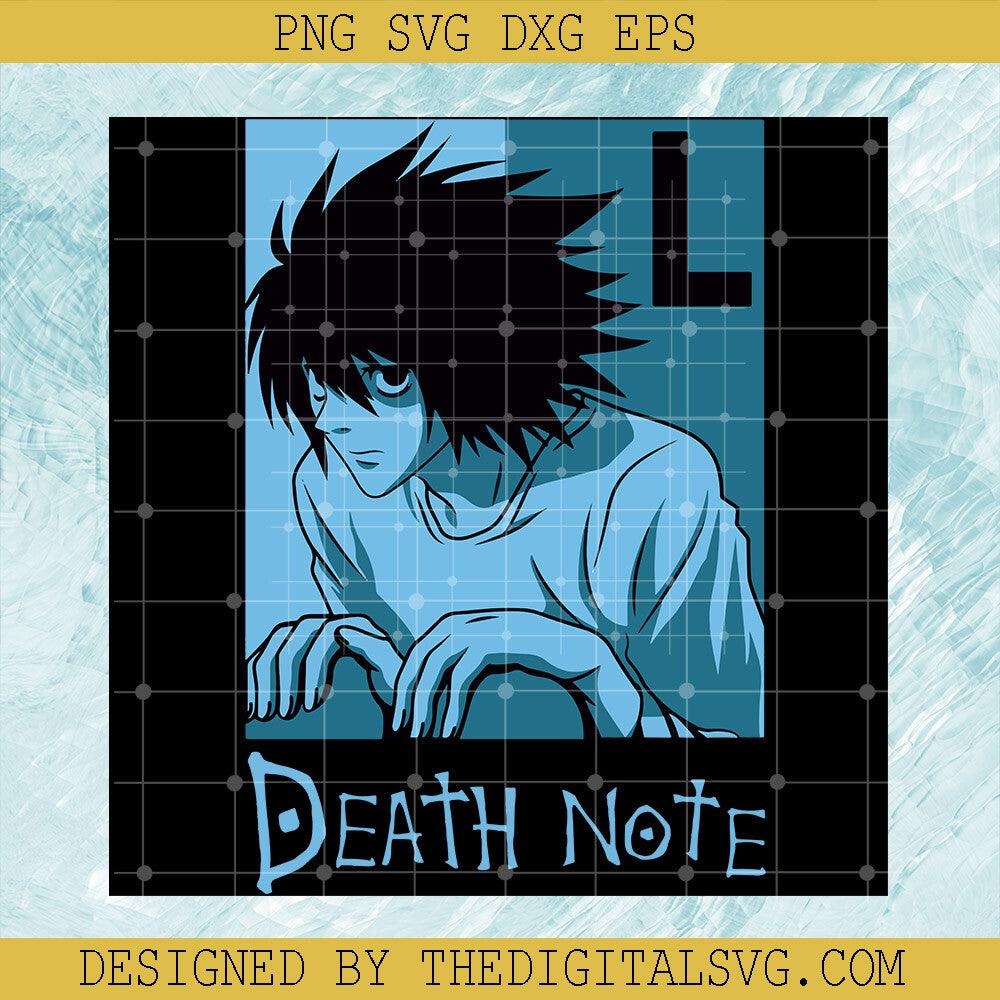 L Lawliet Svg , Death Note Svg, Anime Cartoon Svg | TheDigitalSVG