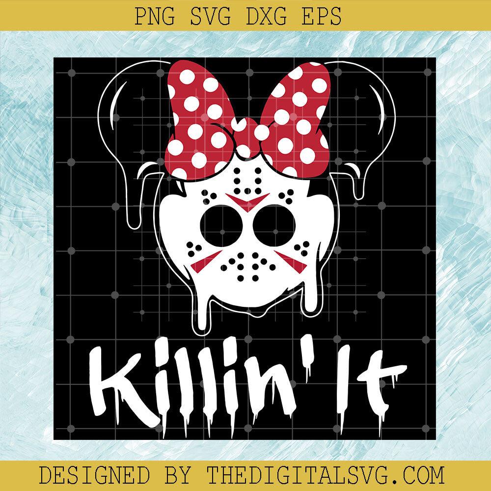 Minnie Jason SVG, Disney Killin' It Halloween SVG, Minnie Horror ...