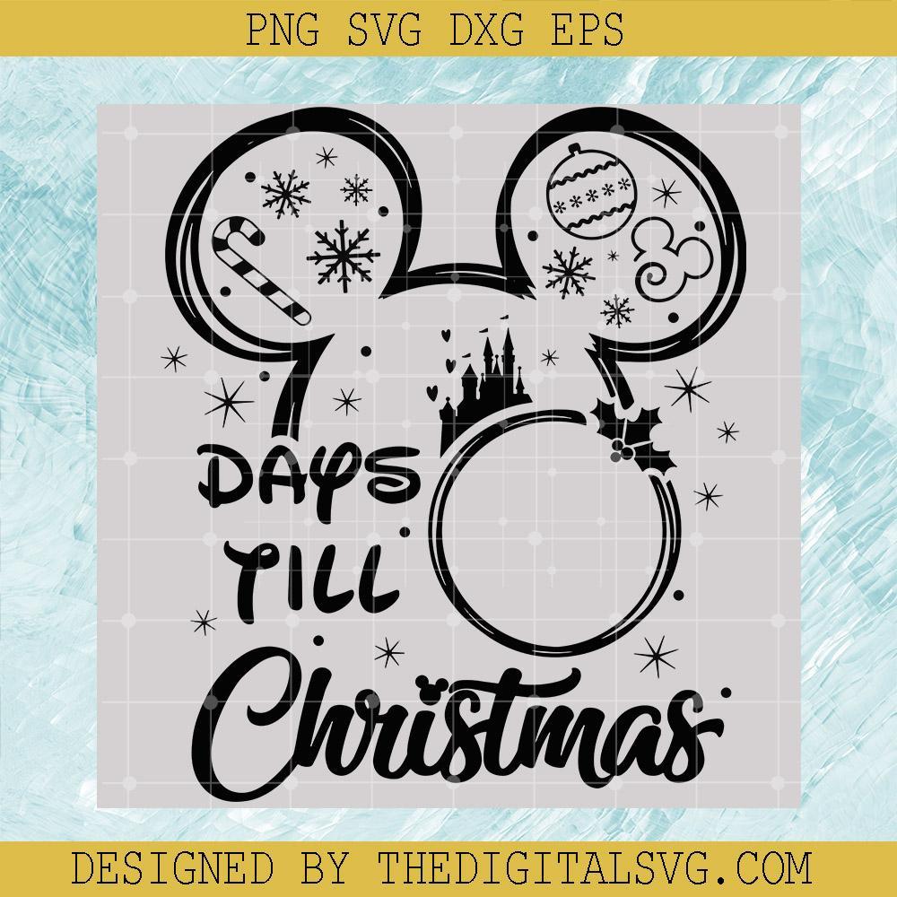 Days Till Christmas SVG, Christmas Countdown SVG, Disney Christmas SVG ...