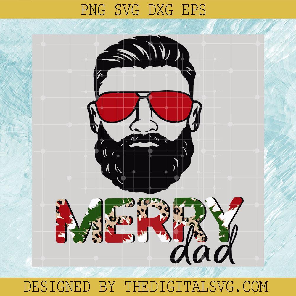 Merry Dad Wear Red Glasses Svg, Merry Dad Svg, Dad Svg | TheDigitalSVG