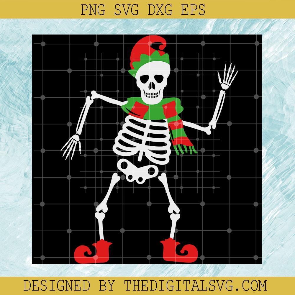 Skeleton Merry Christmas Svg, Merry Christmas Svg, Skeleton Svg ...