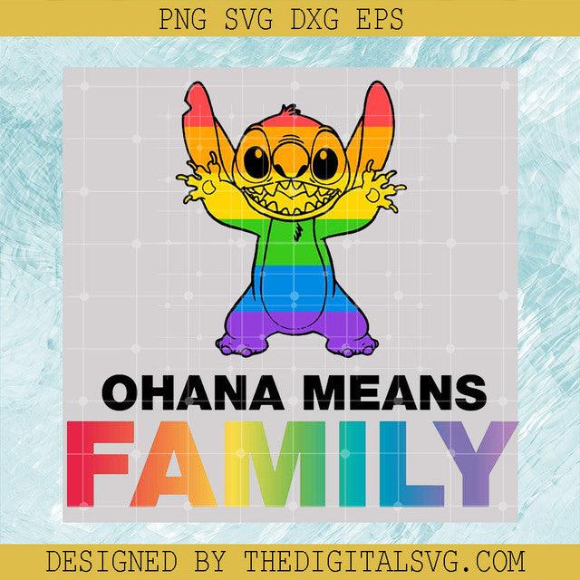 LGBT Stitch PNG, Pride Stitch PNG, Ohana Mean Family PNG, Stitch And ...