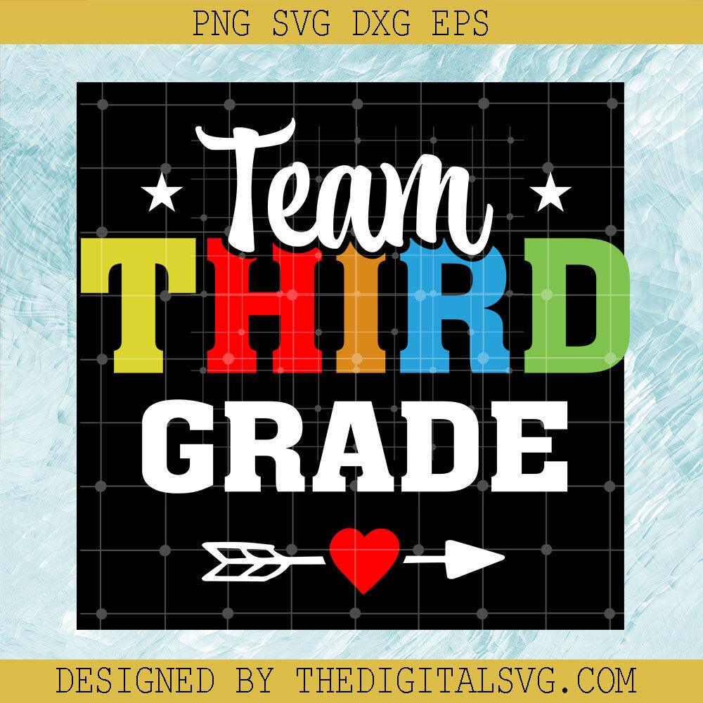 Team Third Grade Svg, Back To School Svg, Grade Svg, Dart Svg ...