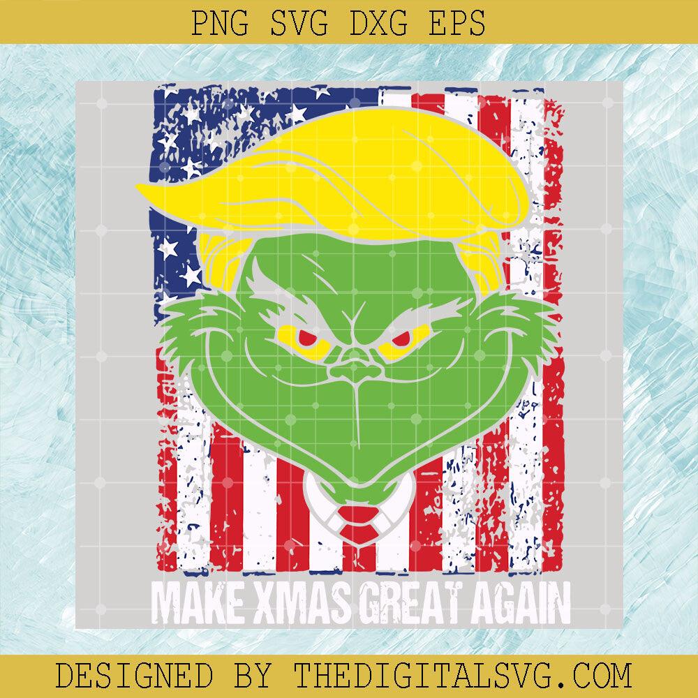 Grinch Trump Svg, USA Flag Svg, Disney Svg, Make Xmas Great Again Svg ...
