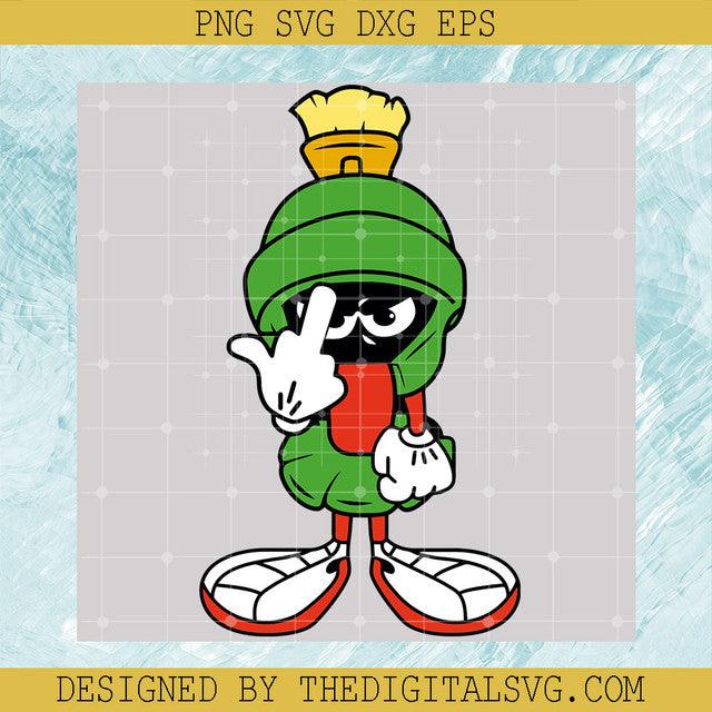 Marvin Martian Middle Finger SVG, Cartoon Character Svg, Marvin File ...