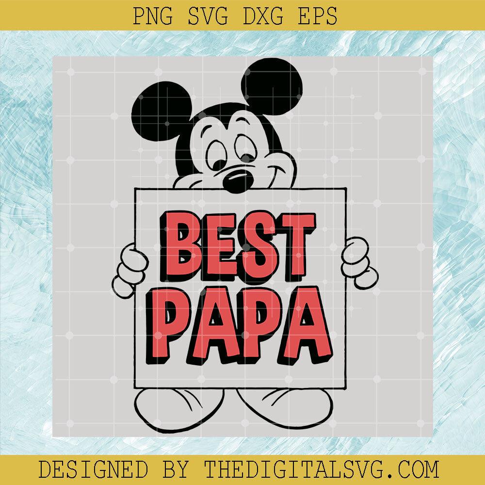 Best Papa SVG, Disney Dad SVG, Mickey Mouse SVG | TheDigitalSVG