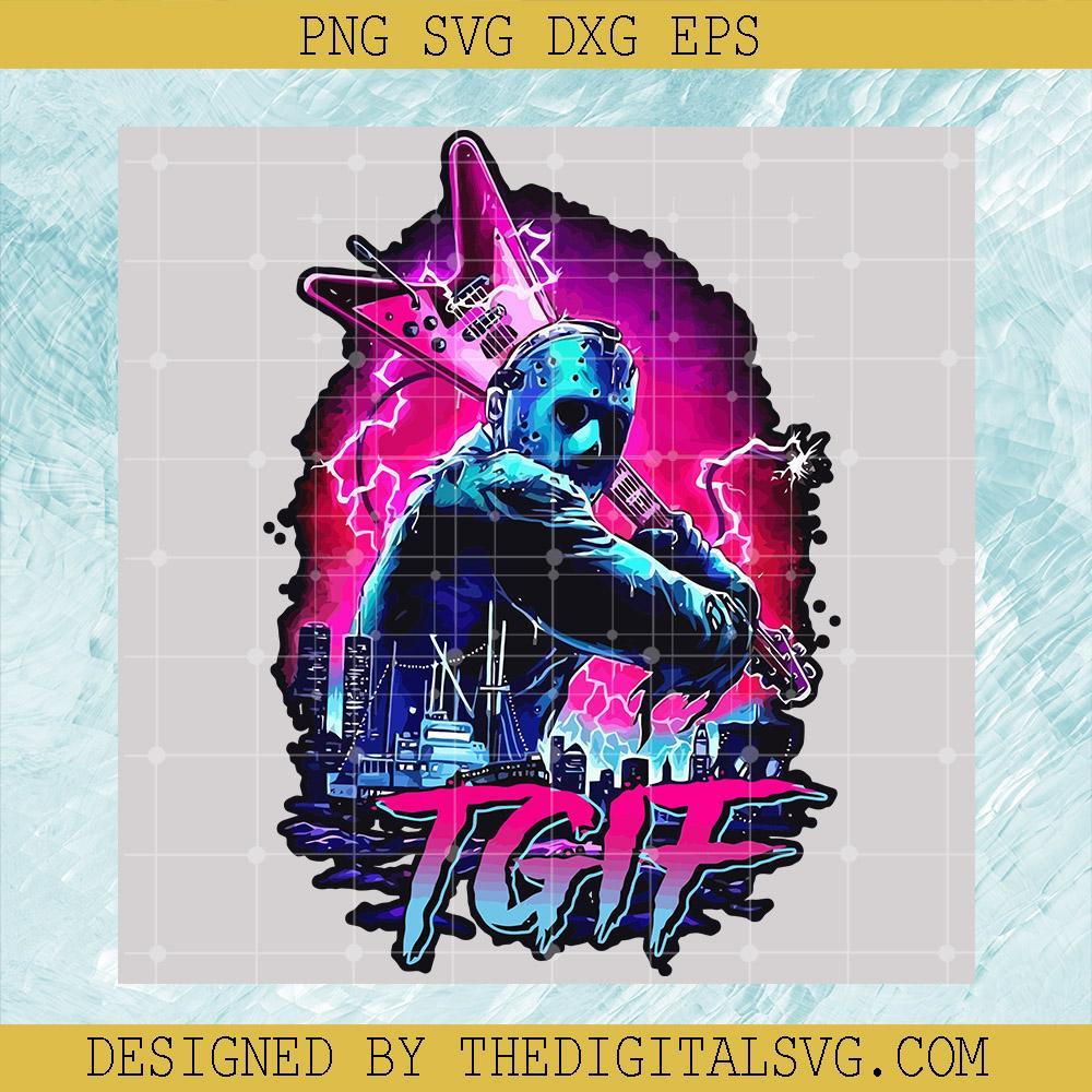 Retro TGIF Friday the 13th Svg, Horror Svg, Scary Svg, Halloween Svg ...