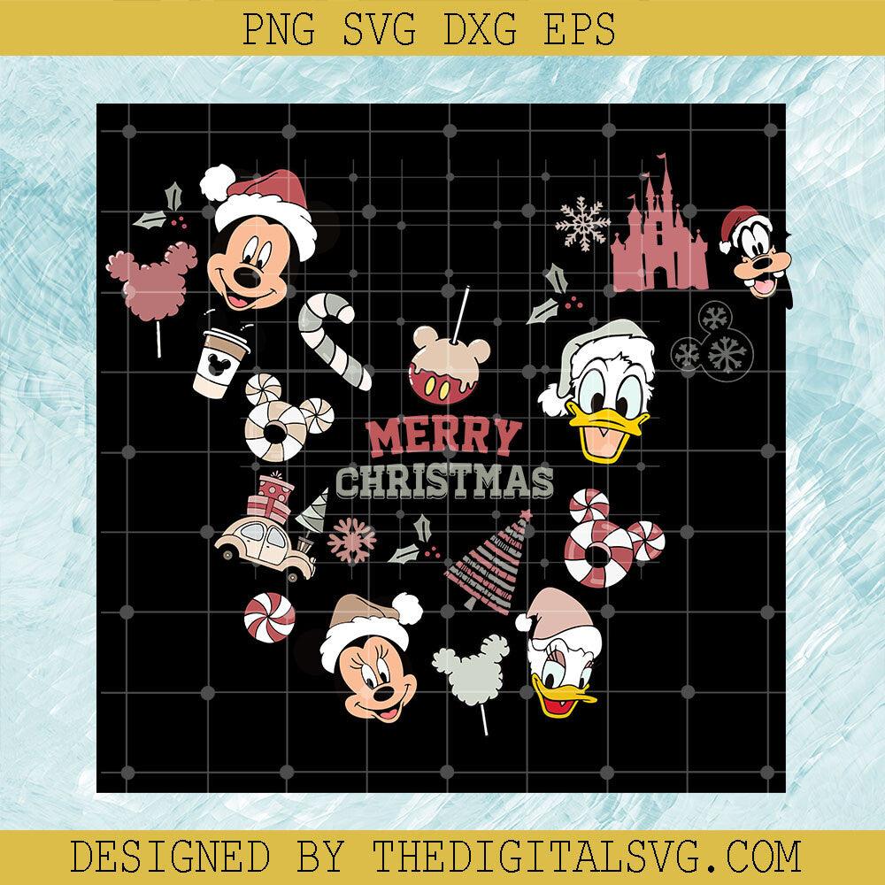 Retro Snacking Merry Christmas SVG, Disney Drink Foods Xmas SVG, Disney ...