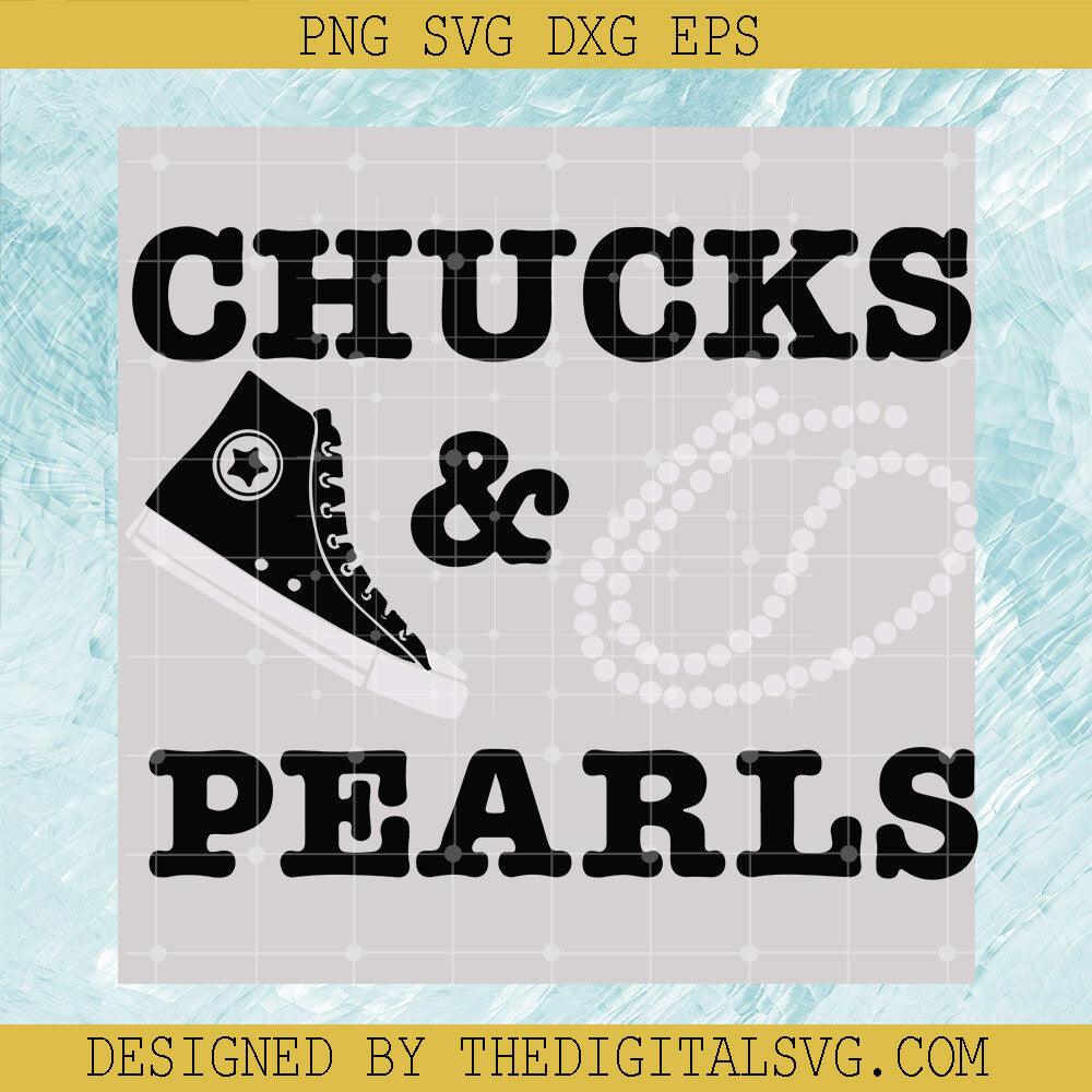 Chucks And Pearls Svg, Sneakers Svg, Chucks And Pearls Shoe Svg ...