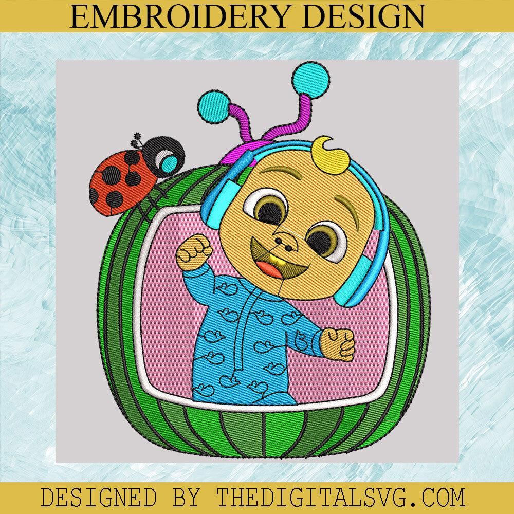 Coco Melon With JJ Music Machine Embroidery Design, Coco Melon Machine ...