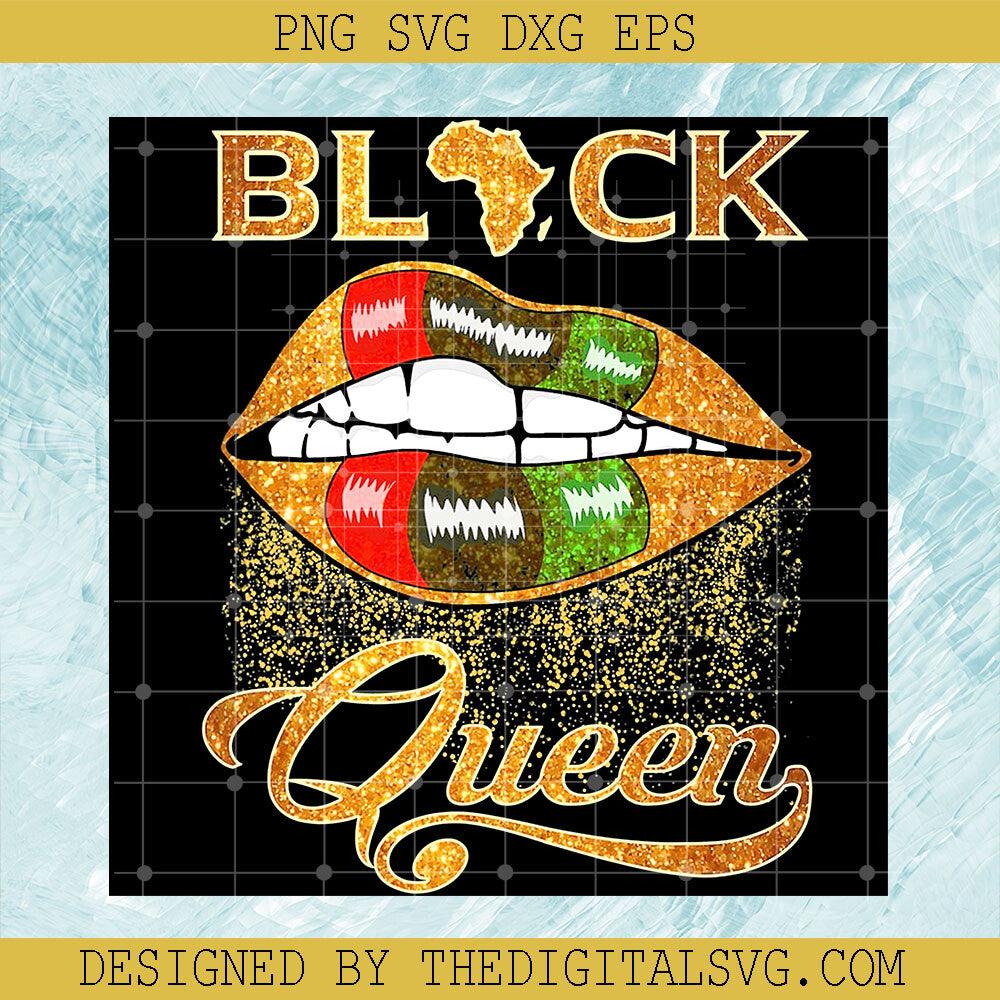 Black Queen Lips Black Pride Pan African Svg, Black Queen Svg, Lips ...